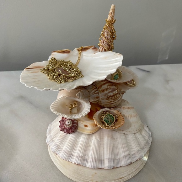 Storage & Organization | Seashell Jewelry Organizer Tower | Poshmark